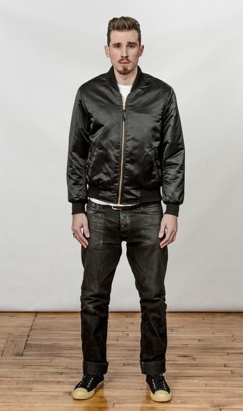 Left Field Nyc Satin Nylon Car Club Jacket | Grailed