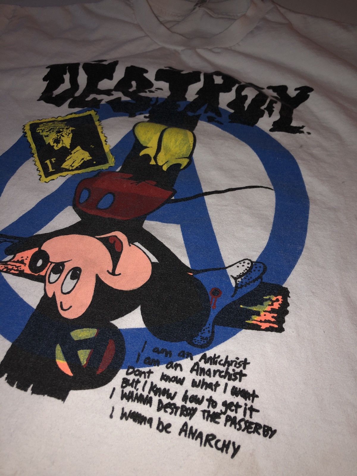 Streetwear × Vintage Playboi carti destroy Mickey mouse t shirt | Grailed