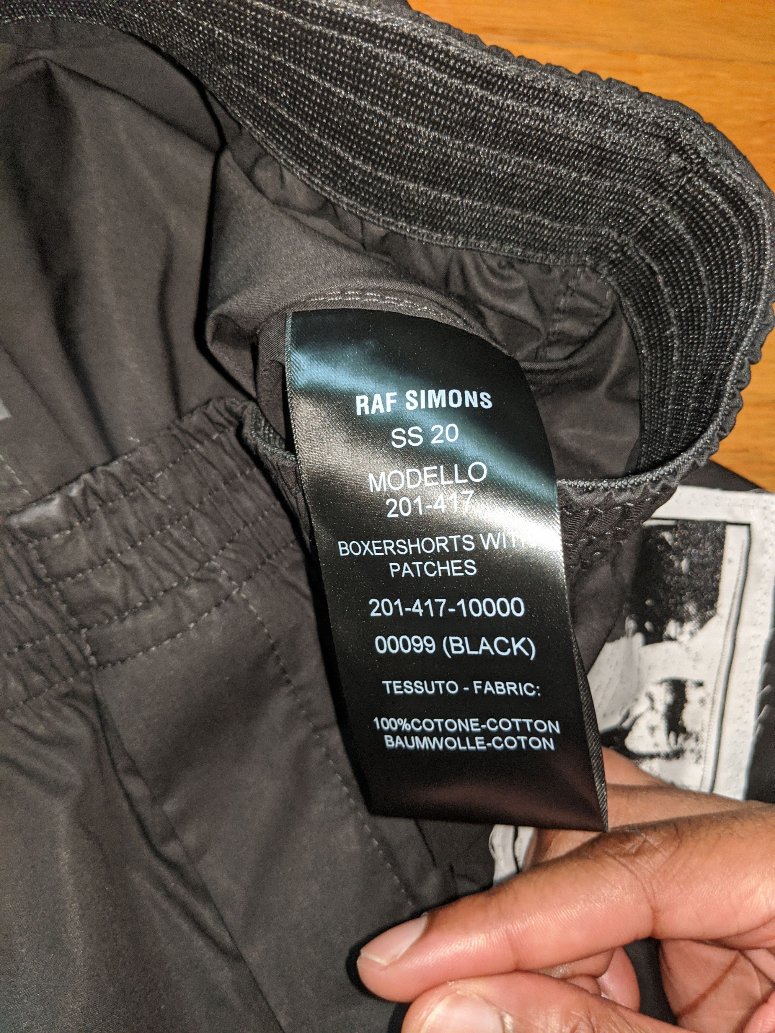 Raf Simons Raf Simons Black Patch Boxer Shorts | Grailed