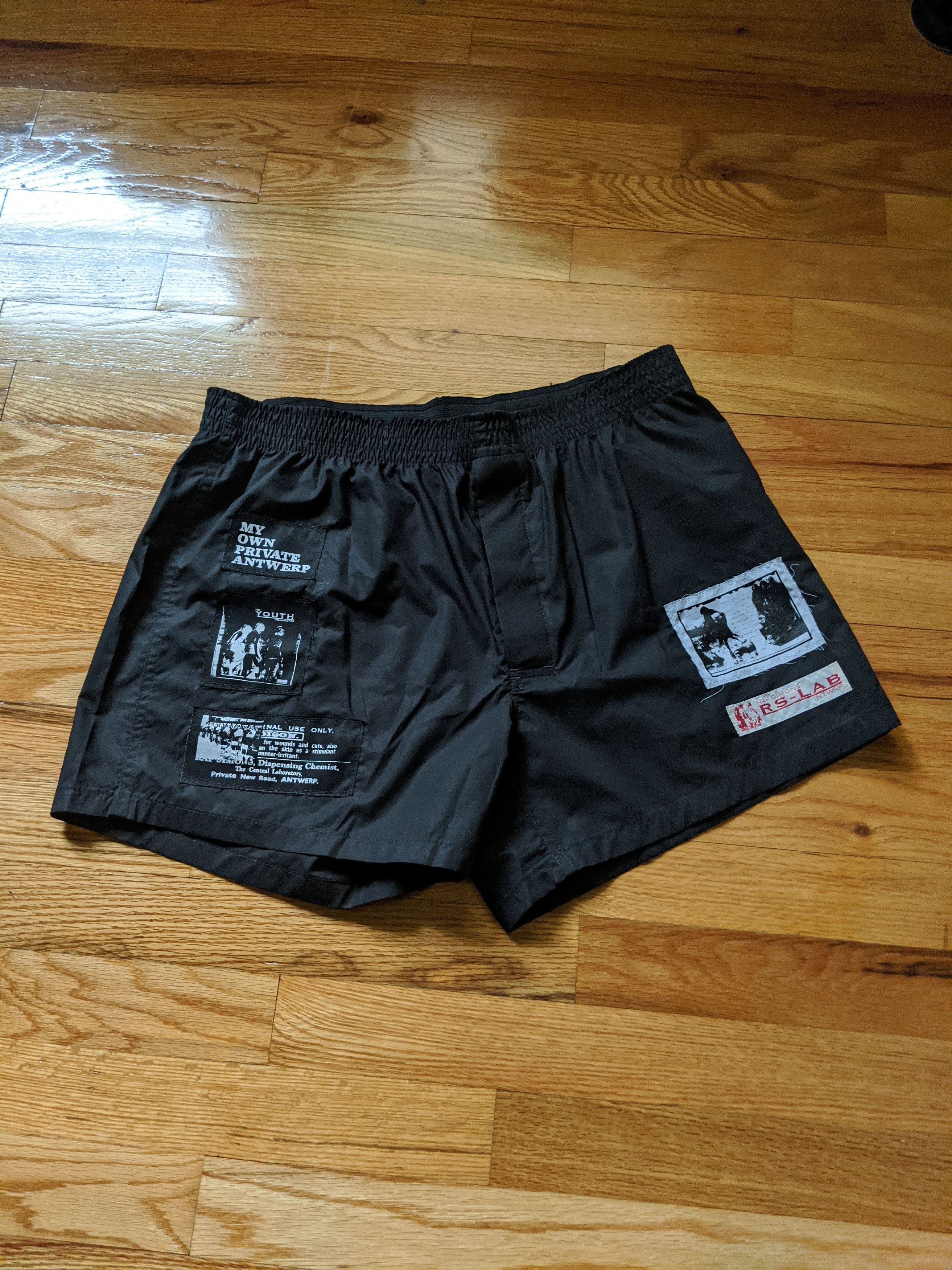 Raf Simons Raf Simons Black Patch Boxer Shorts | Grailed