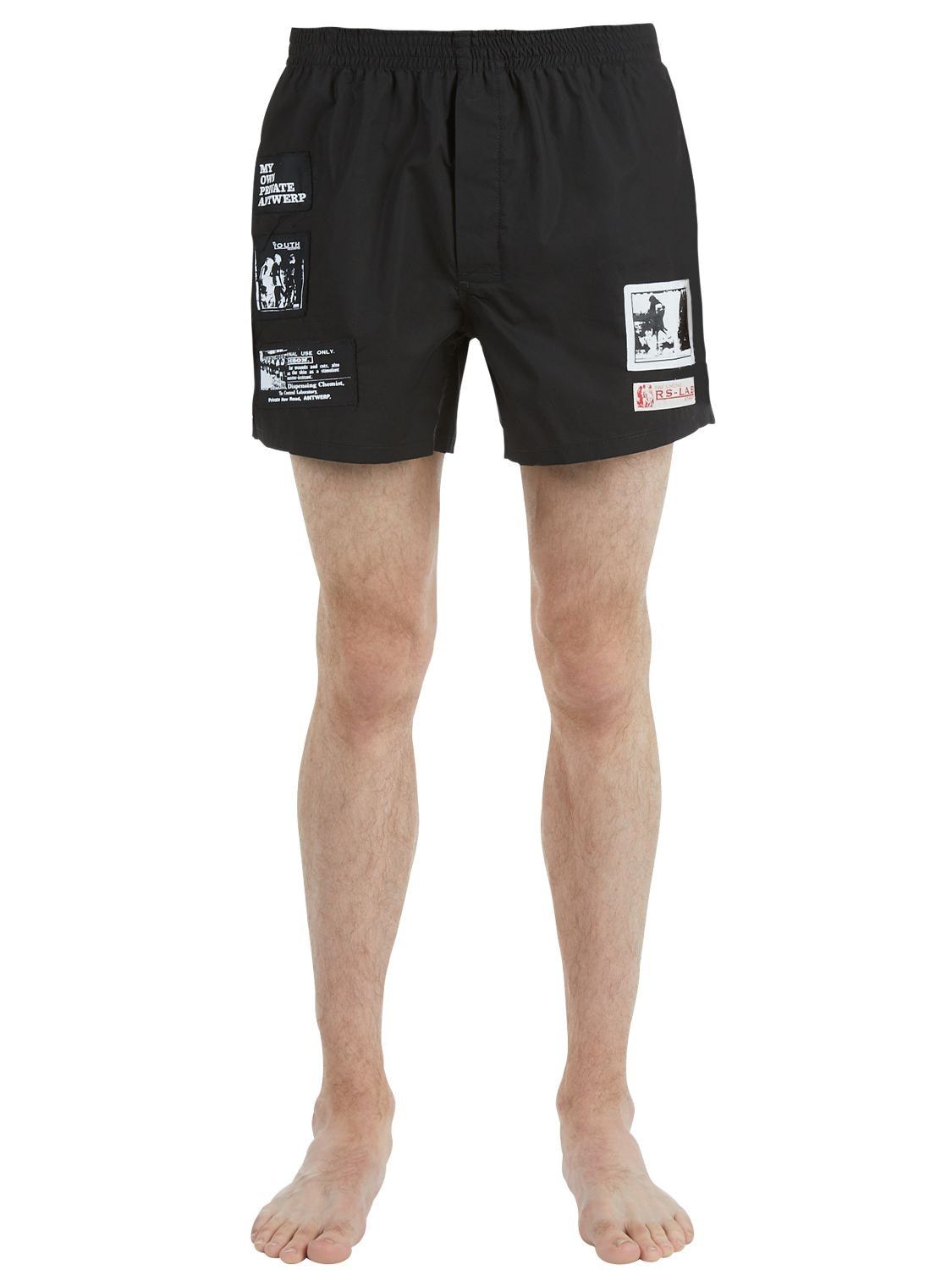 Raf Simons Raf Simons Black Patch Boxer Shorts | Grailed