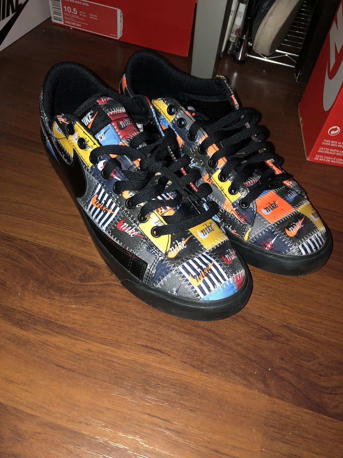 Nike × Vintage Nike Blazer patchwork low tops | Grailed