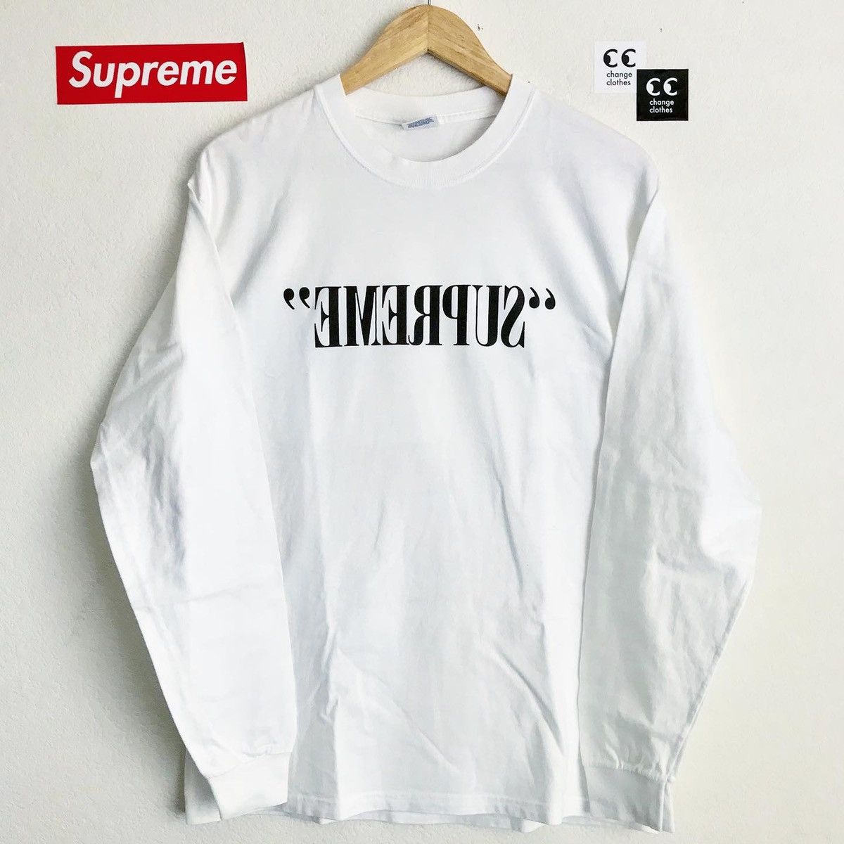 Supreme Supreme Shark Long Sleeve Mirror Nirvana Bleach Pleasures M ...