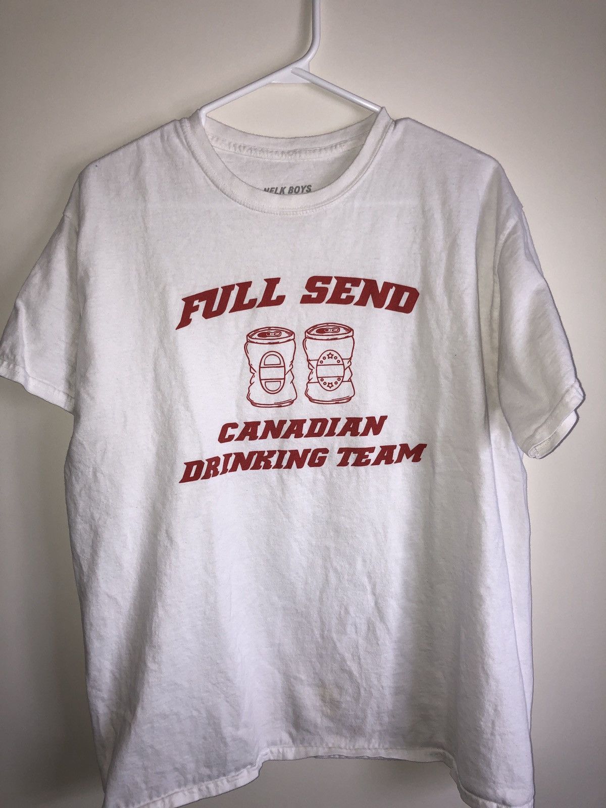 Full Send by Nelk Boys Full Send Canadian Drinking Team Tee | Grailed