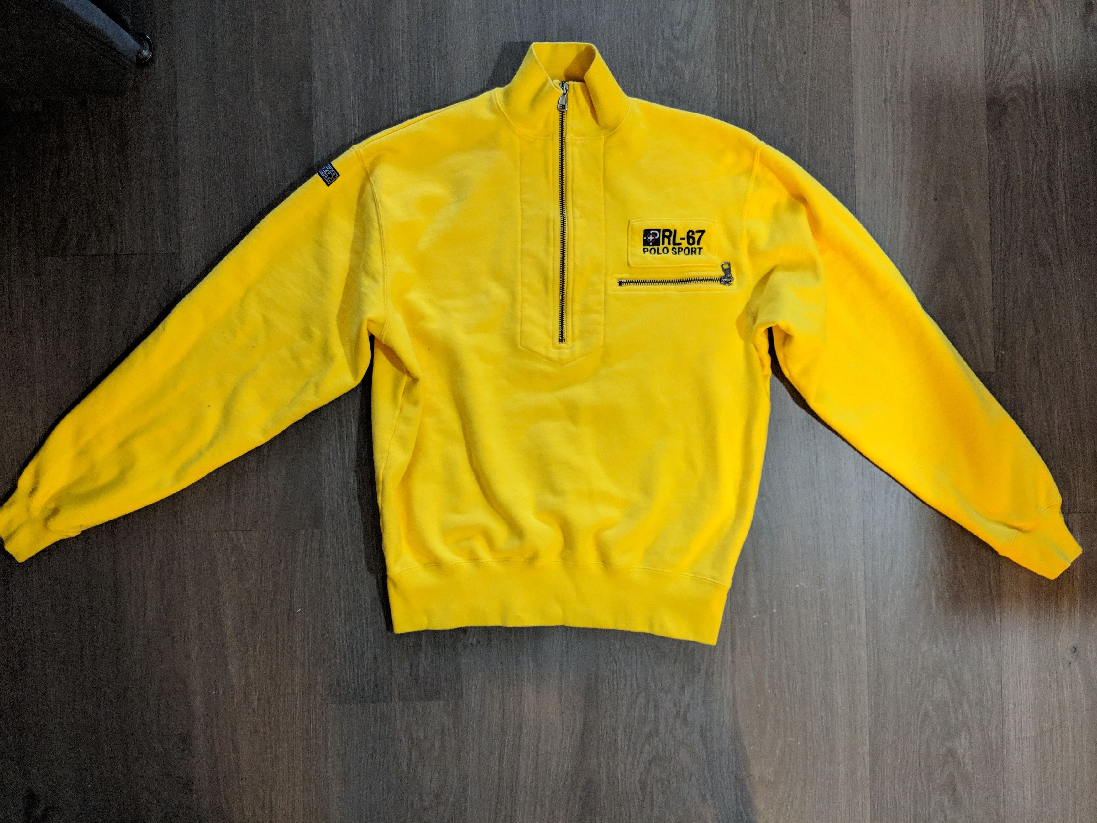 Polo Ralph Lauren Polo Sport Ralph Lauren Pullover Zip Yellow Rl | Grailed