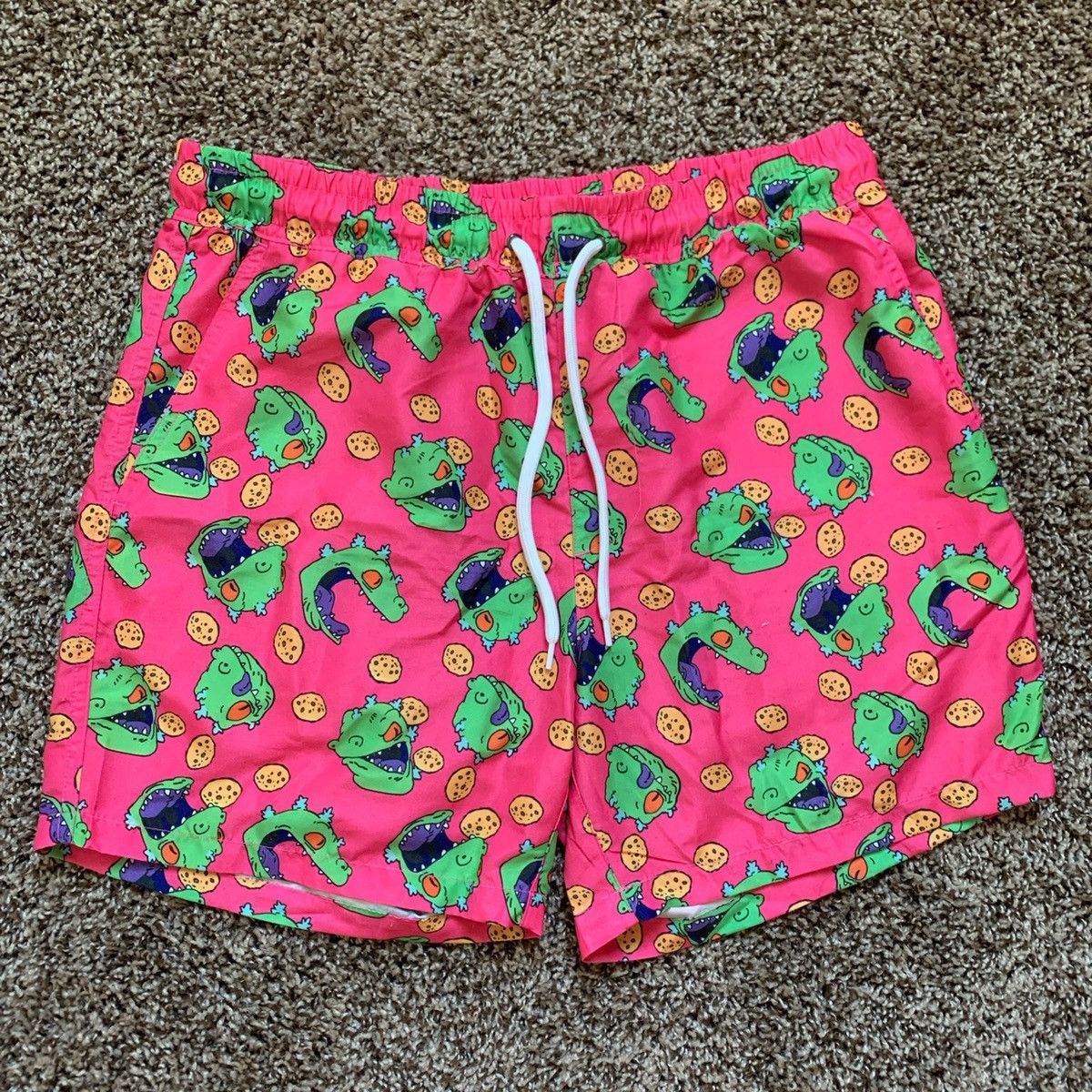 Urban Outfitters Pink Reptar Rugrats Shorts | Grailed