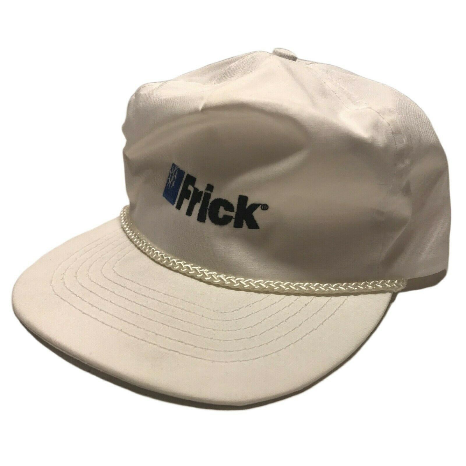 Vintage 80s Frick Industrial Roped White Farmer Truck Hat | Grailed