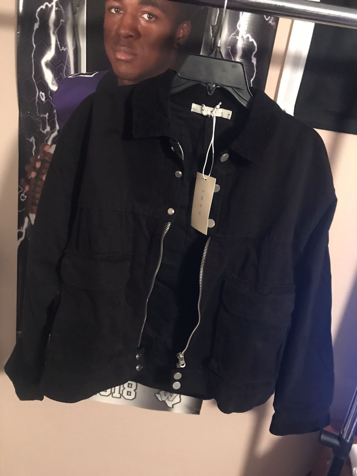 Mnml Mnml Black Field Jacket Grailed