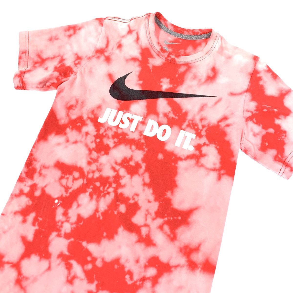 Custom × Nike Custom 1/1 hand bleached Nike Just Do It women’s graphic ...