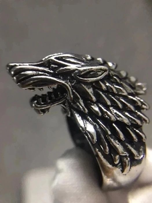 Vintage Wolf Head Ring Wolf King Ring Creative Simple Wolf Ring | Grailed