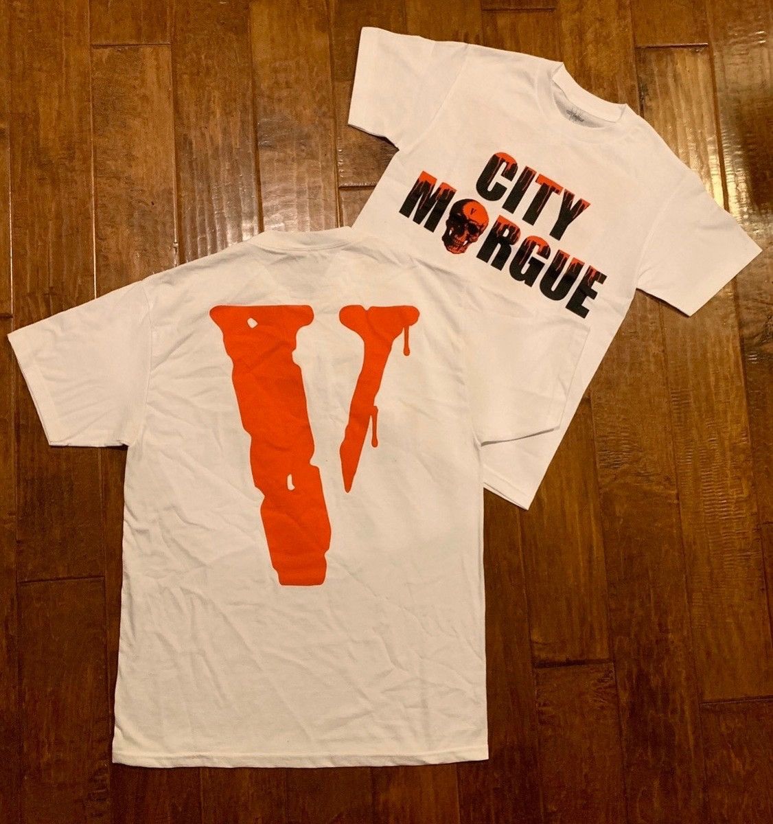 Vlone Vlone x City Morgue Drip White Tee Large | Grailed