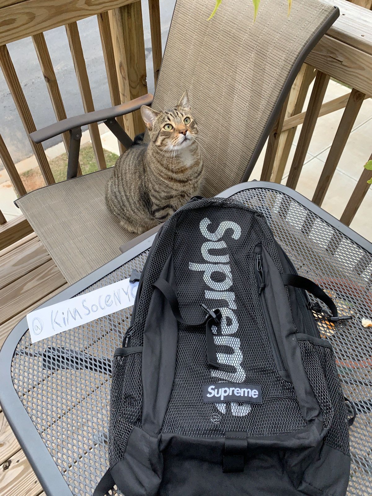 Supreme Ss20 Supreme mesh backpack black | Grailed