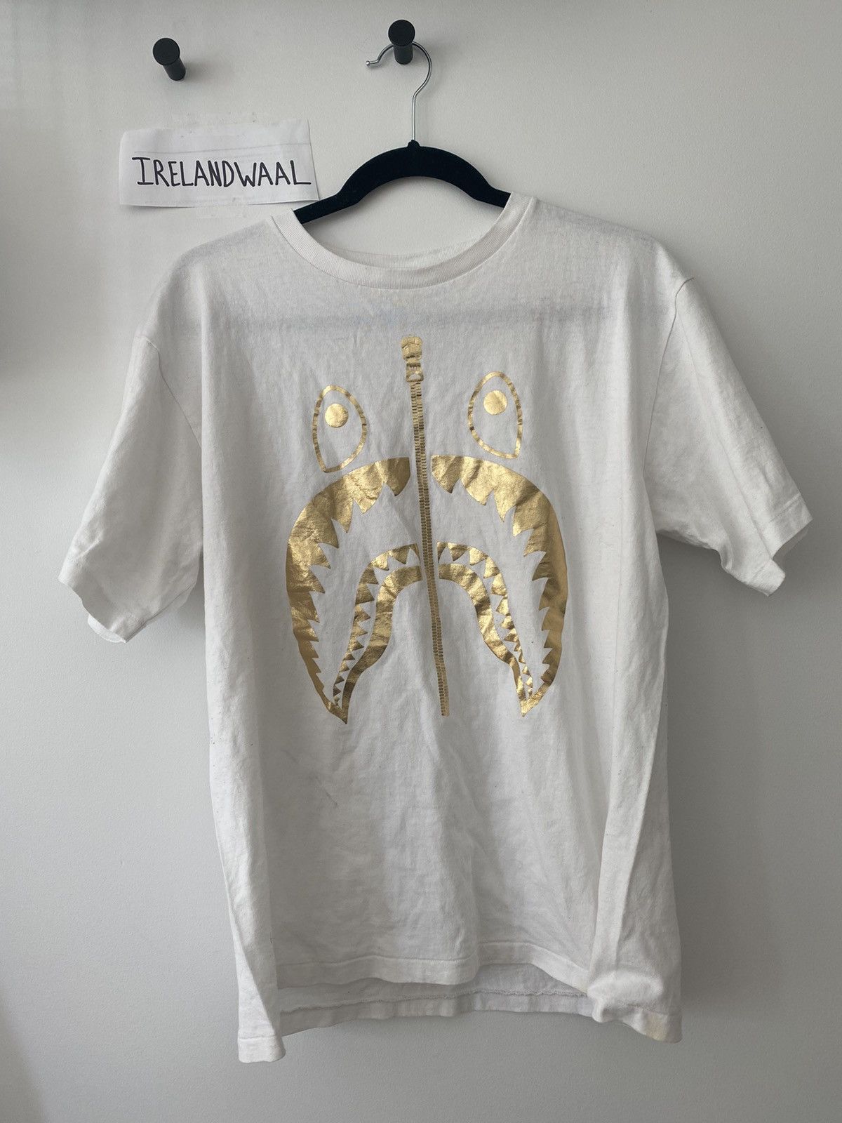 Bape bape gold logo | Grailed