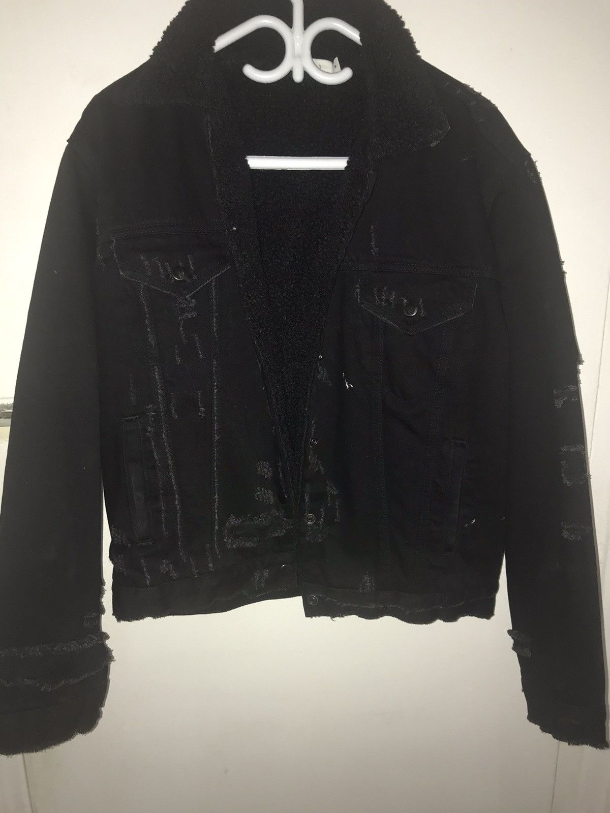 Mnml Mnml Ripped Black Jean Jacket Grailed
