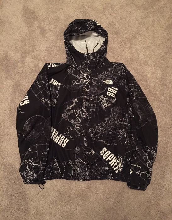 Supreme Supreme X The North Face Black Map Jacket | Grailed