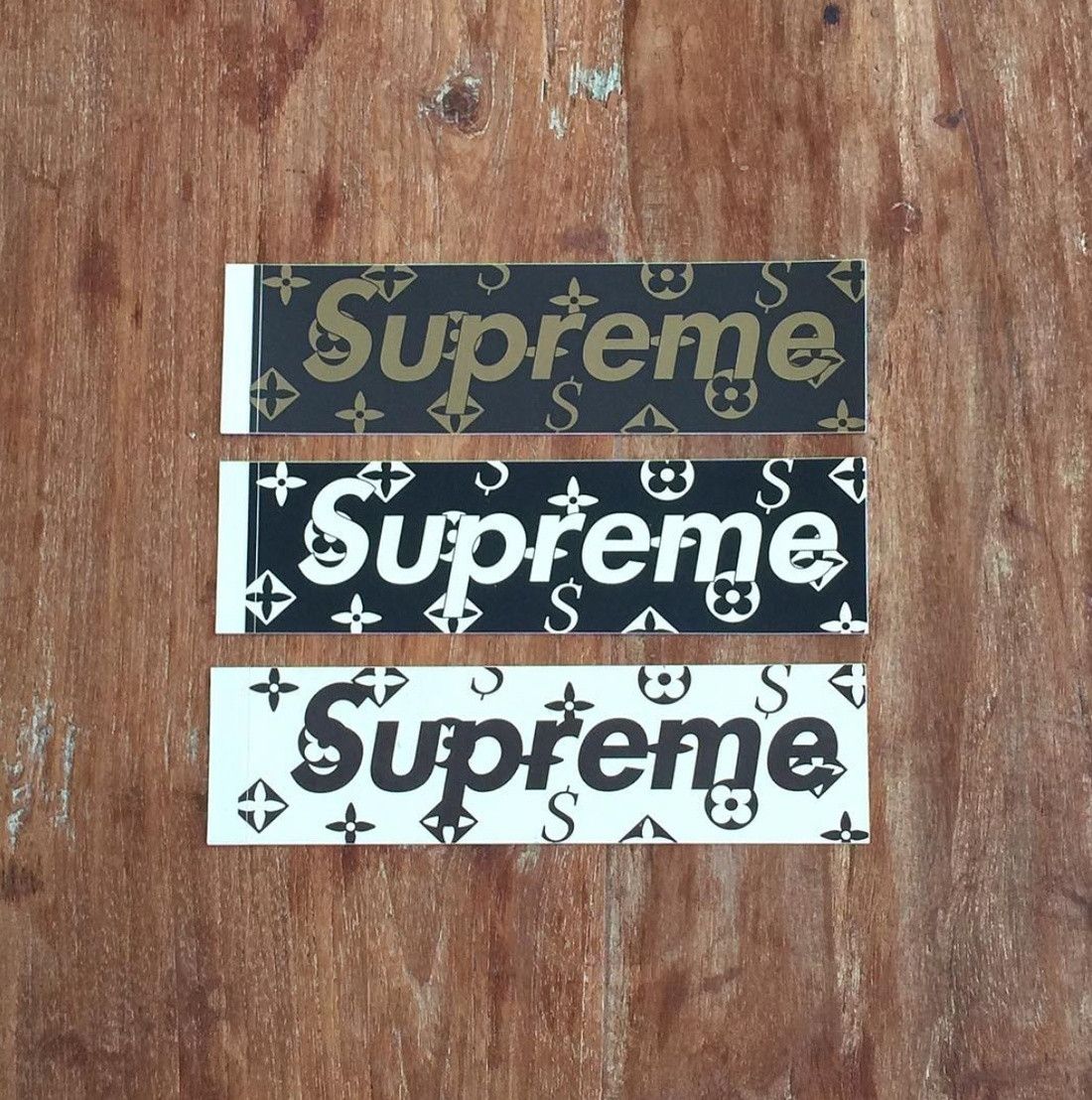 Supreme 2000 LV Monogram Box Logo Sticker | Grailed