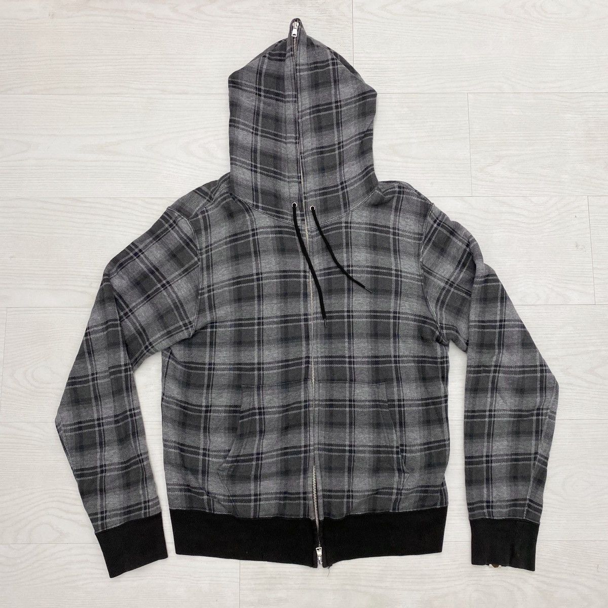 Bape × Nigo Bape A Bathing Ape Plaid check Camo hoodie jacket Nigo ...