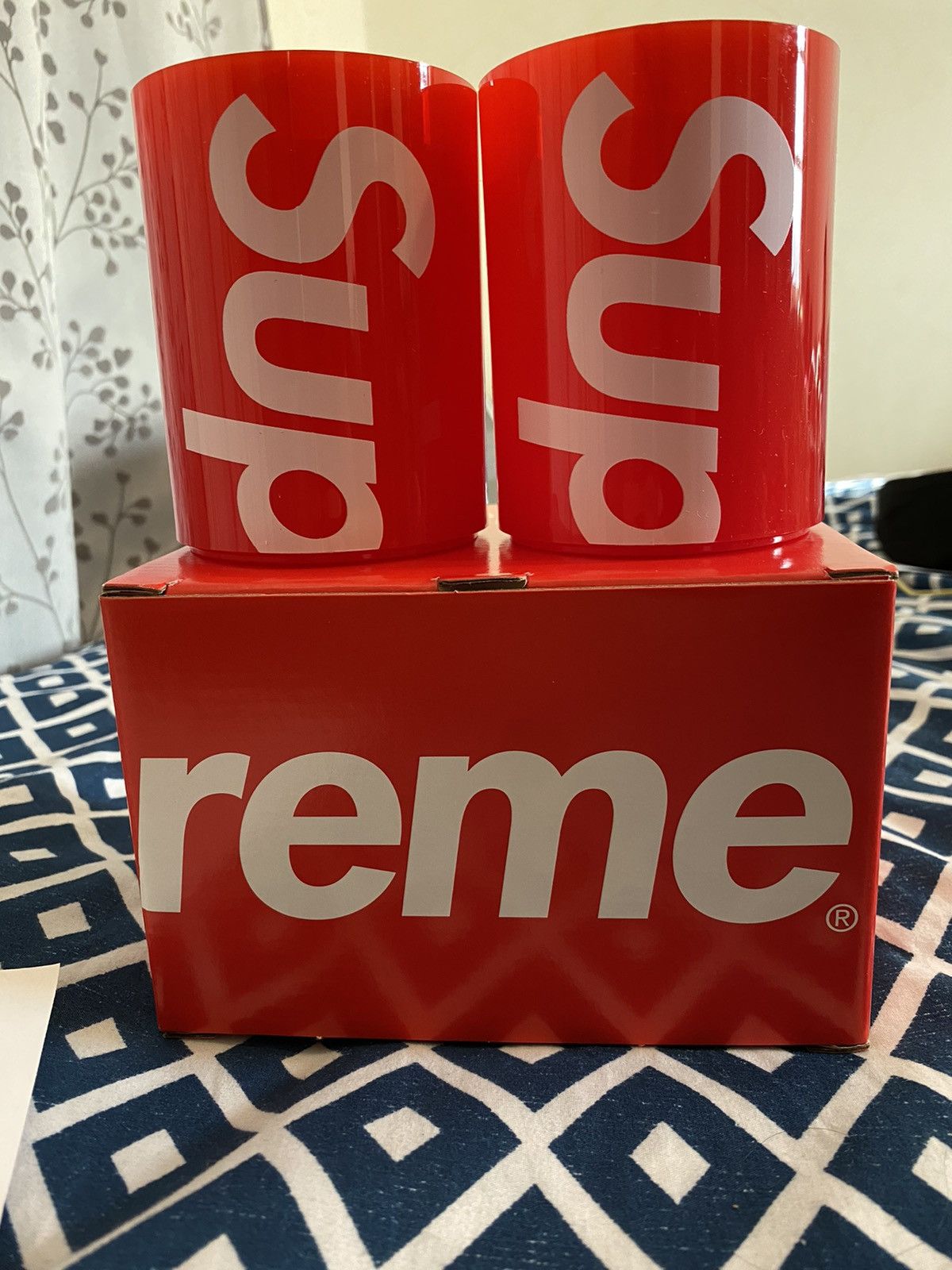 Supreme Supreme Heller Mugs Red (Set of 2) | Grailed