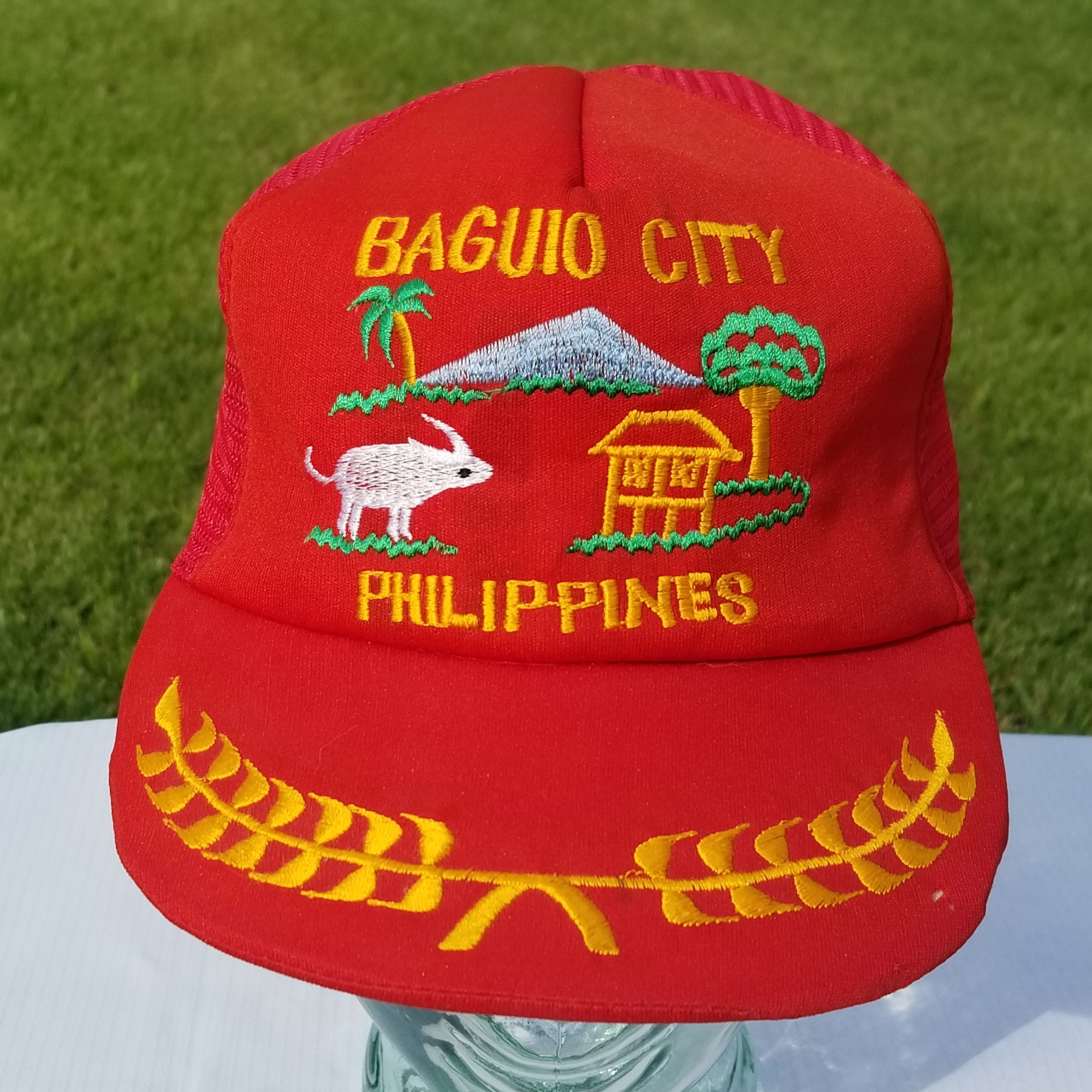 Vintage BAGUIO CITY PHILIPPINES Trucker Cap Hat Snapback Mesh Back ...