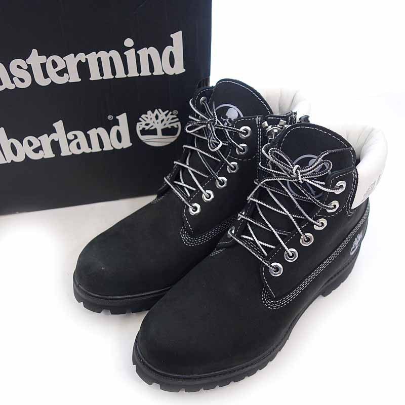 Mastermind Japan × Timberland Shoes Black Skull zip boots lace up plain ...