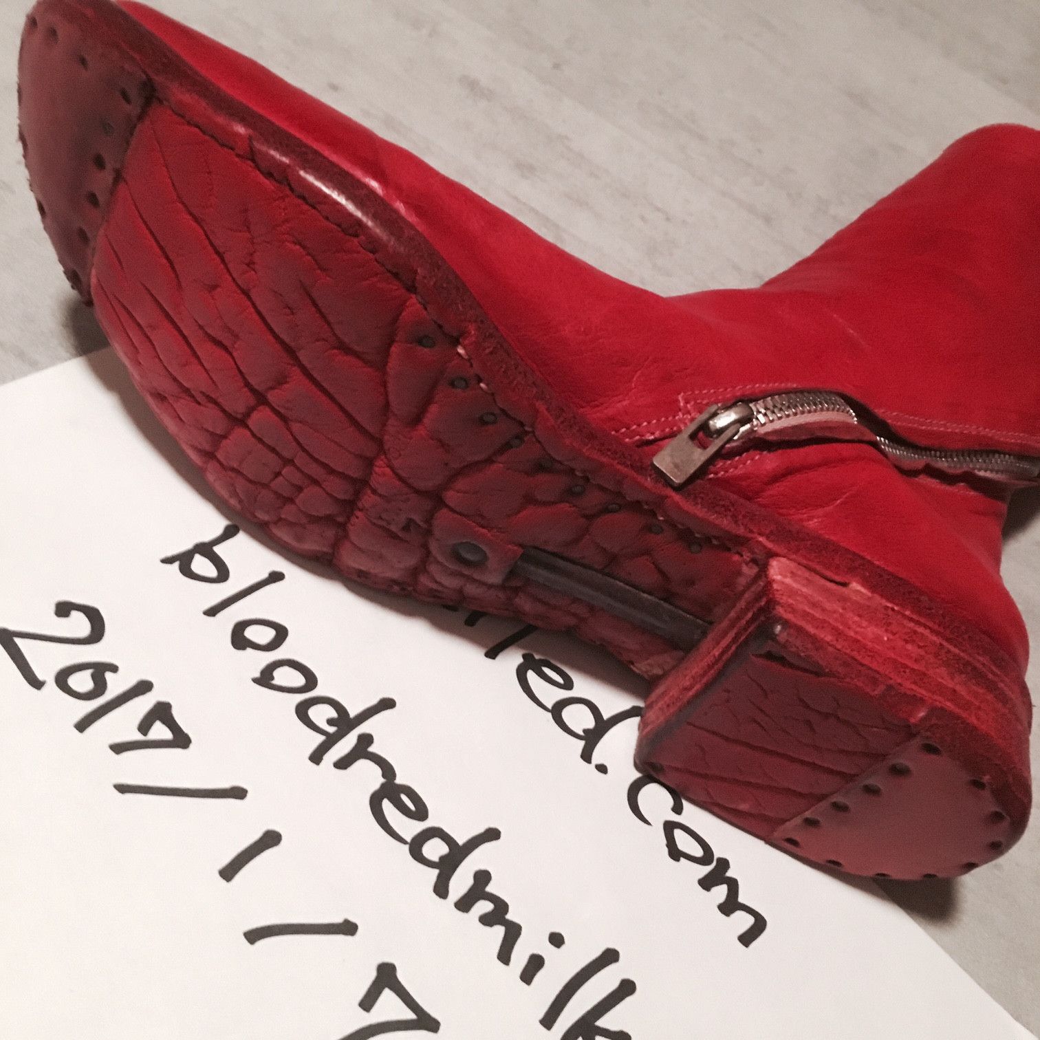 Carol Christian Poell One-Piece Prosthetic Tornado Zip Boos | Grailed