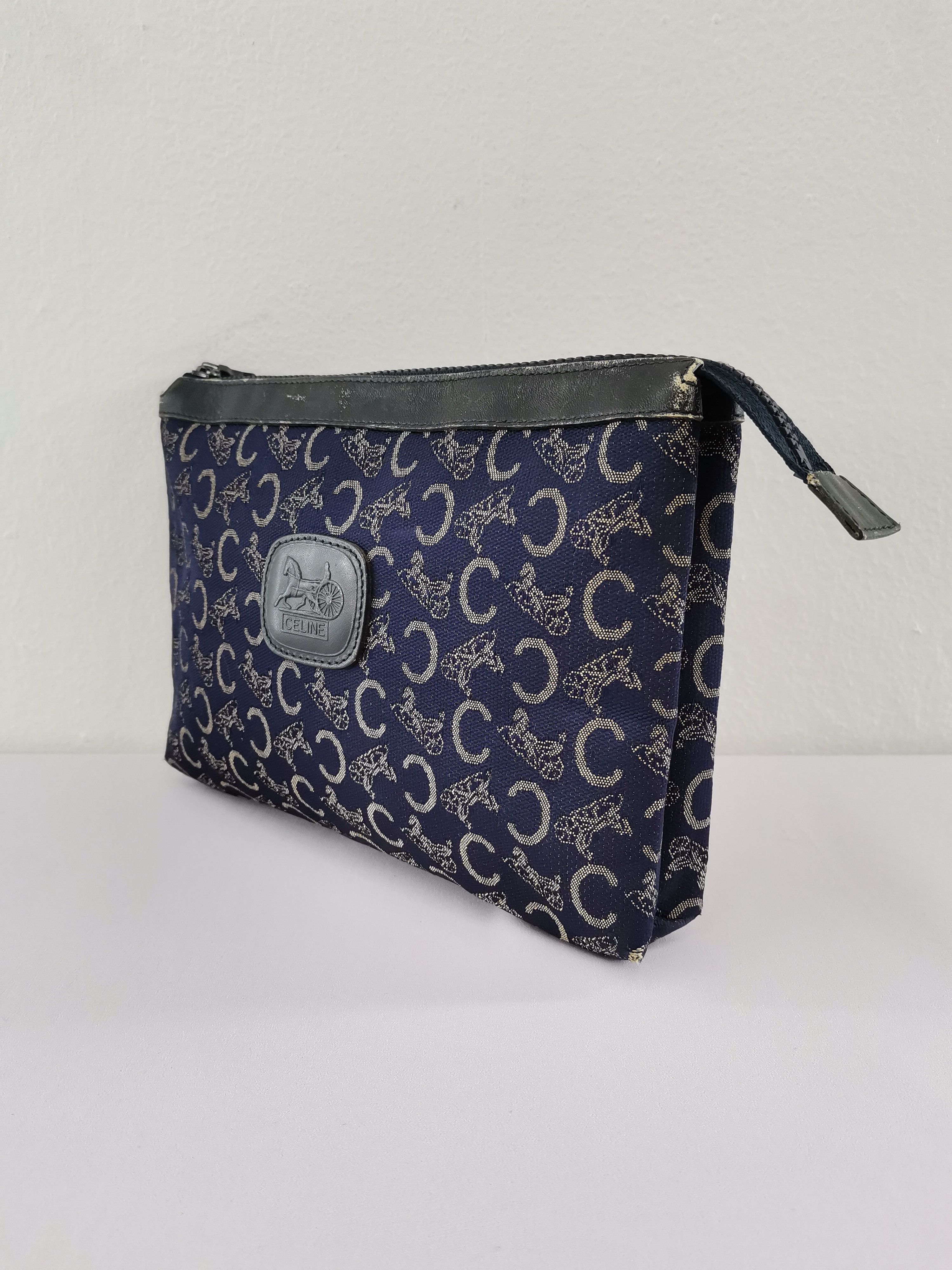 Celine Vintage Celine Monogram Clutch Bag | Grailed