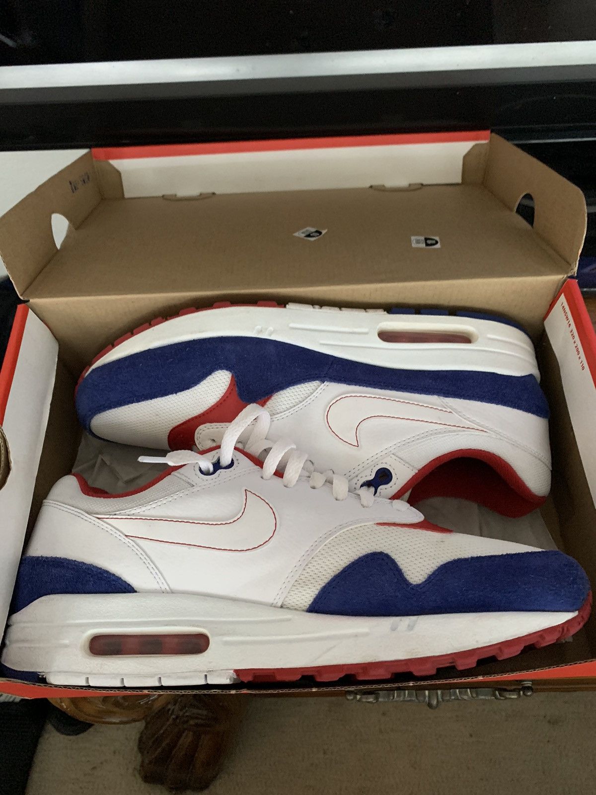 Nike Air max one Red, White, and Blue | Grailed