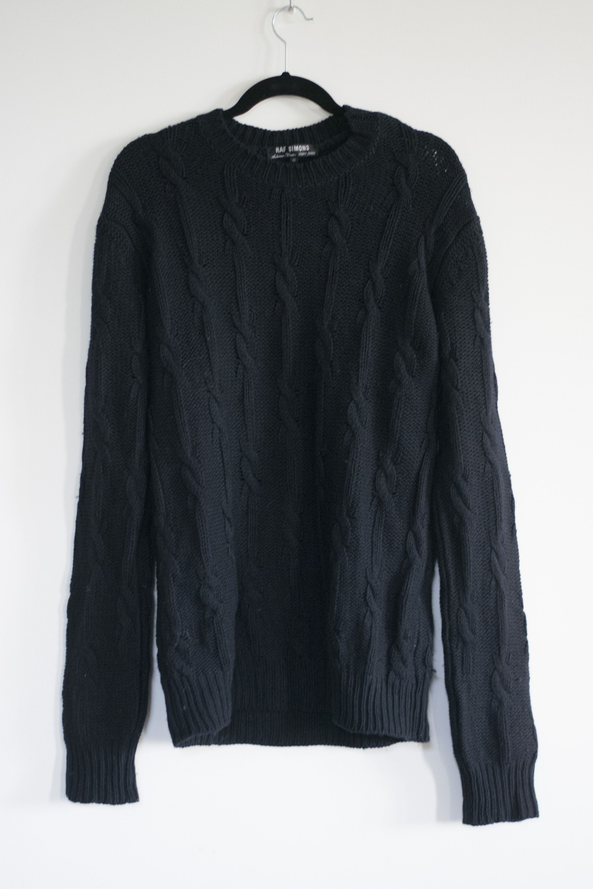 Raf Simons AW01 'Riot Riot Riot' Oversized Knit | Grailed