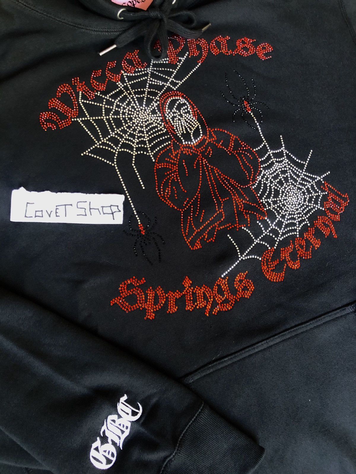 LIL PEEP (Sold Out)Wicca Phase Spiders Red Rhinestone hoodie | Grailed