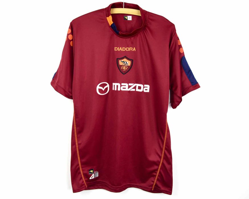Vintage 2003 2004 AS Roma jersey Shirt Football Soccer Mazda Kit | Grailed