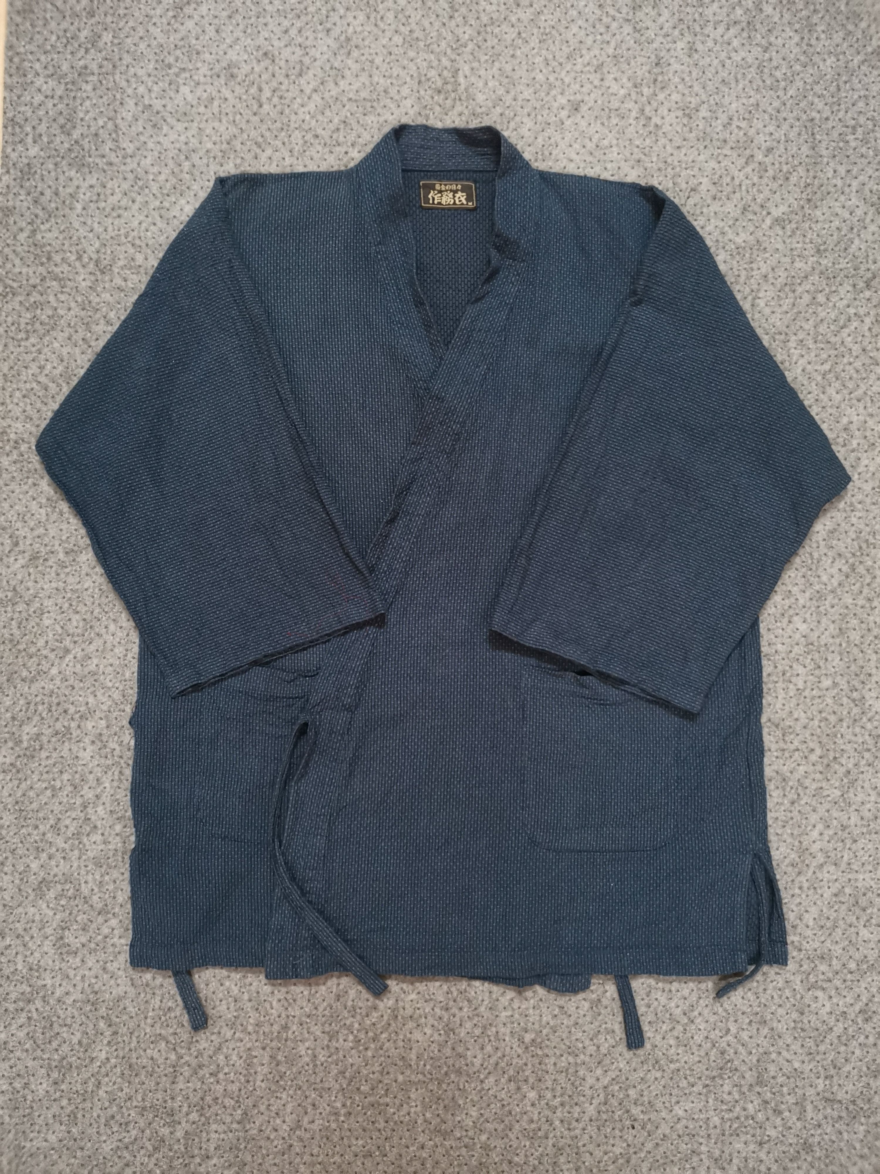 Kimono Japan Dragon Kimono yukata nagagi blue indigo streetwear | Grailed