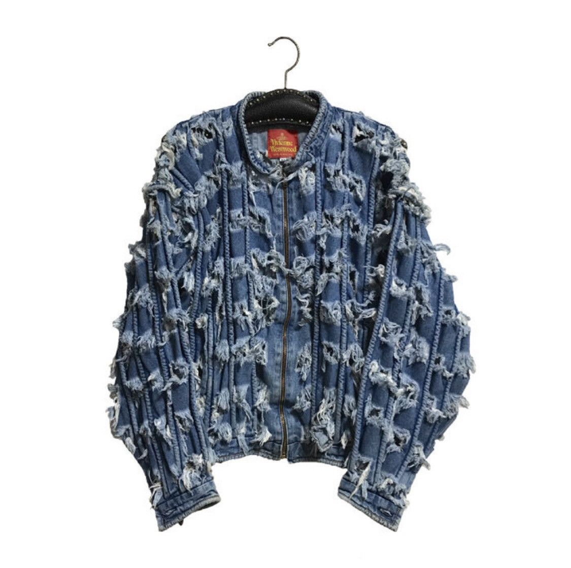 Vintage 90'S VIVIENNE WESTWOOD "CUT AND SLASH" DENIM JACKET | Grailed