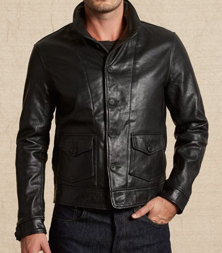 Levi's Vintage Clothing Menlo Leather Jacket BLK LVC | Grailed