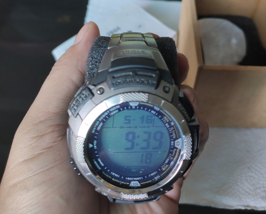 Vintage Casio Protrek PRG-80T Titanium Triple Sensor | Grailed