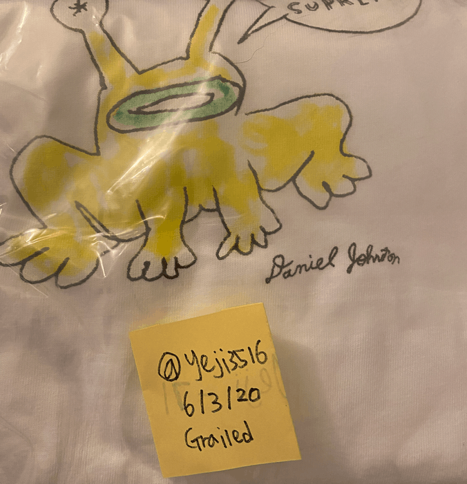 Supreme Supreme Daniel Johnston Frog Tee White Medium | Grailed