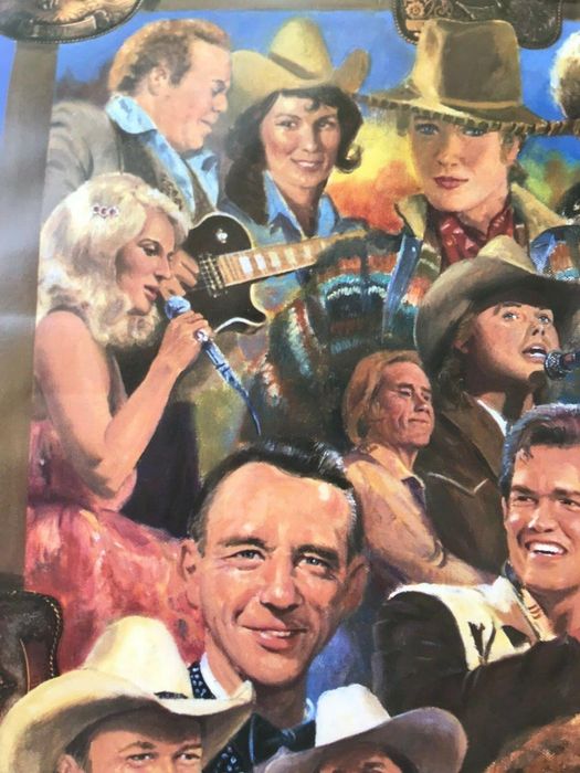 Vintage Beautiful vintage Country Music poster collage 24×36″ | Grailed