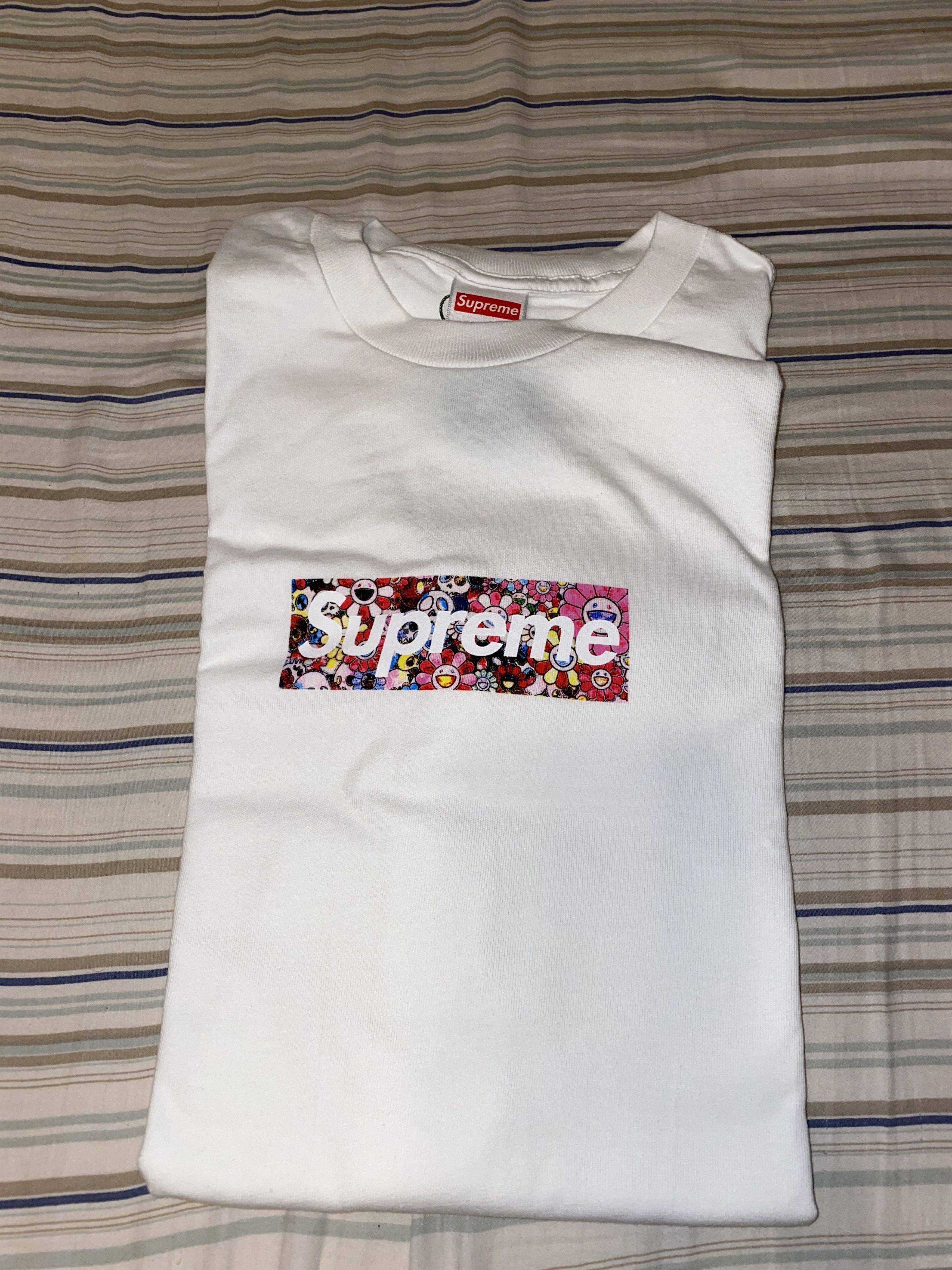 Supreme Supreme Murakami COVID-19 Relief Box Logo Tee White Small | Grailed
