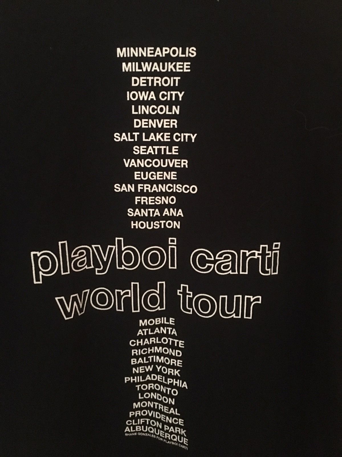 Asap Rocky Playboi Carti Mickey Mouse Tour Shirt | Grailed