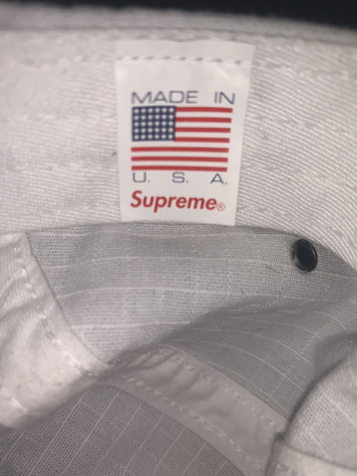 Supreme Supreme Box Logo Hat White And Red | Grailed