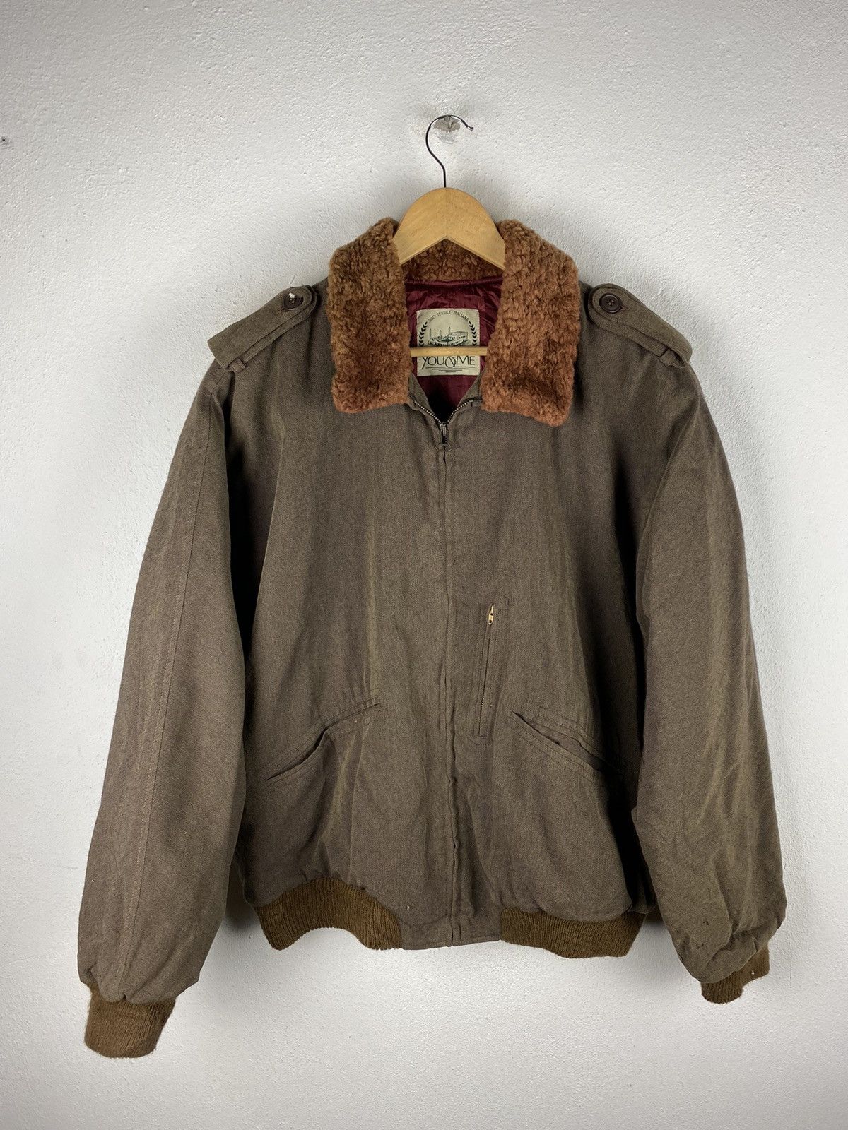 Vintage SOC TESSILE ITALIANA VINTAGE 88/89 BOMBER JACKET MADE ITALY ...