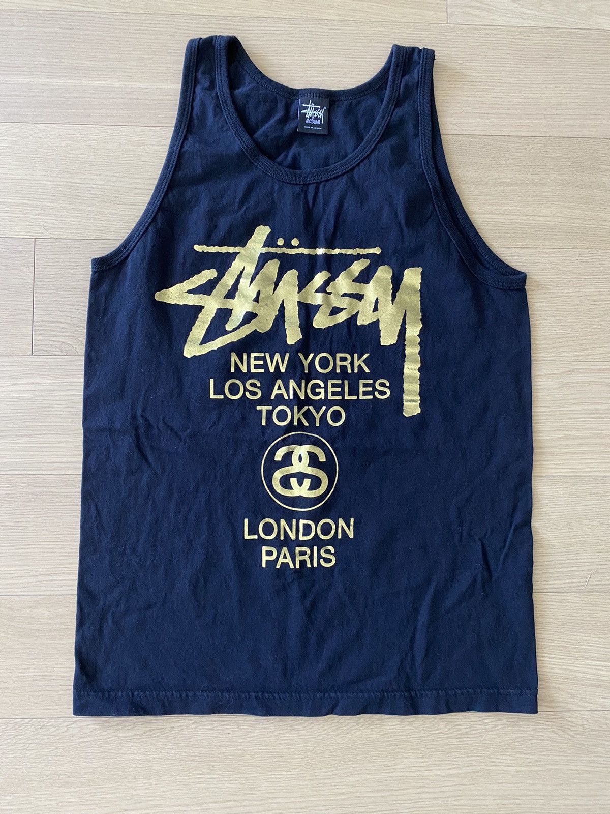 Stussy Stussy Gold Foil Tank Top | Grailed