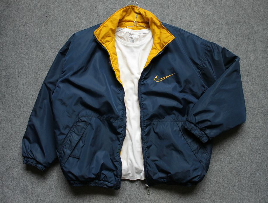 Nike Vintage Nike big logo swoosh double-sided jacket | Grailed