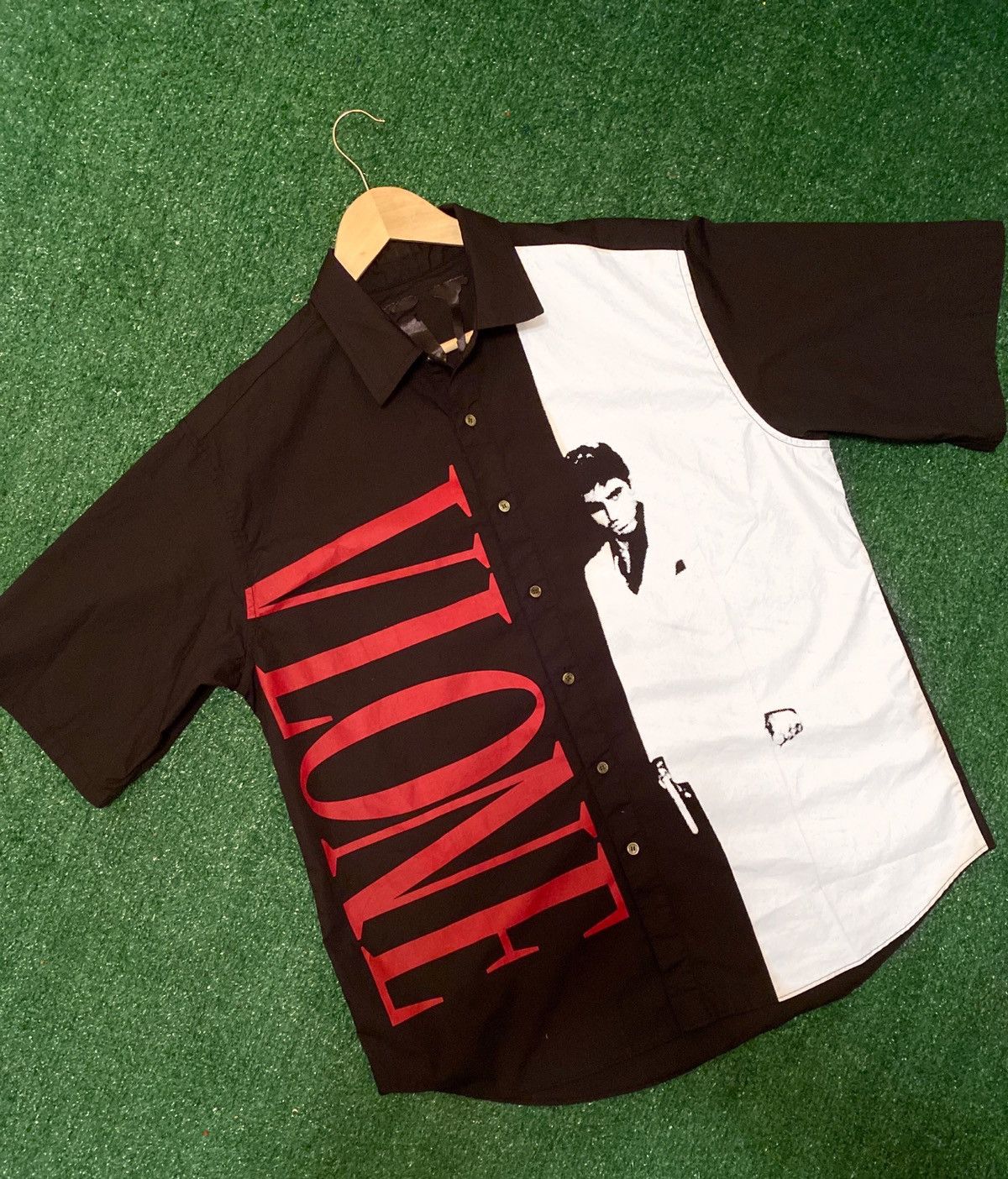 Vlone Vlone Scarface Button Up Shirt | Grailed