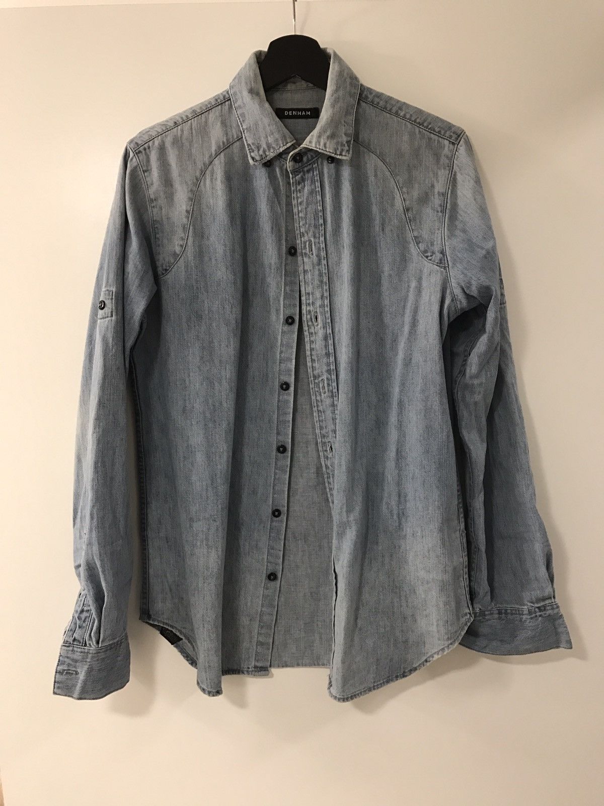 Denham Light Blue Denim Shirt | Grailed