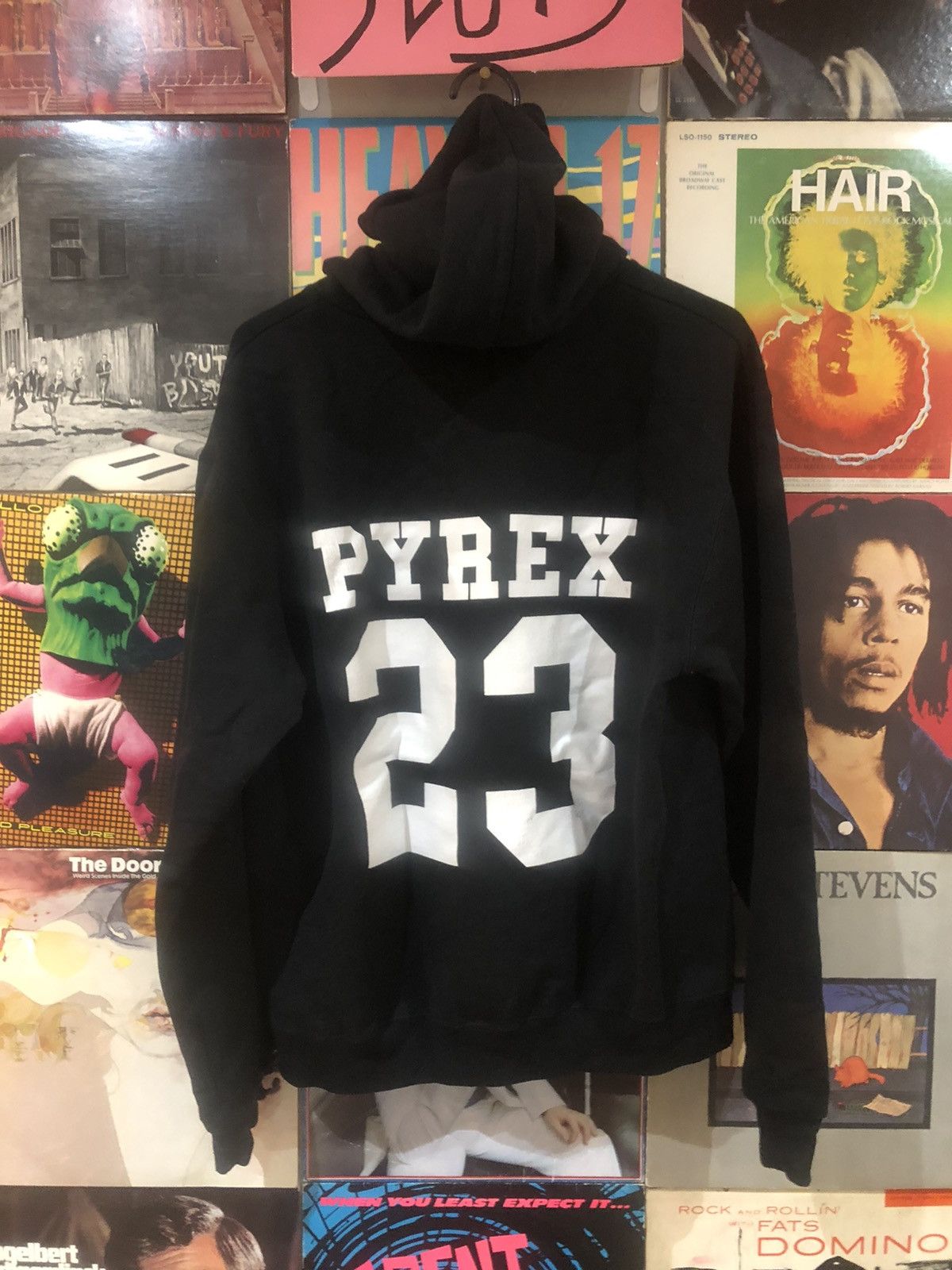 Pyrex Vision × Virgil Abloh Pyrex 23 OG Black Hoodie | Grailed