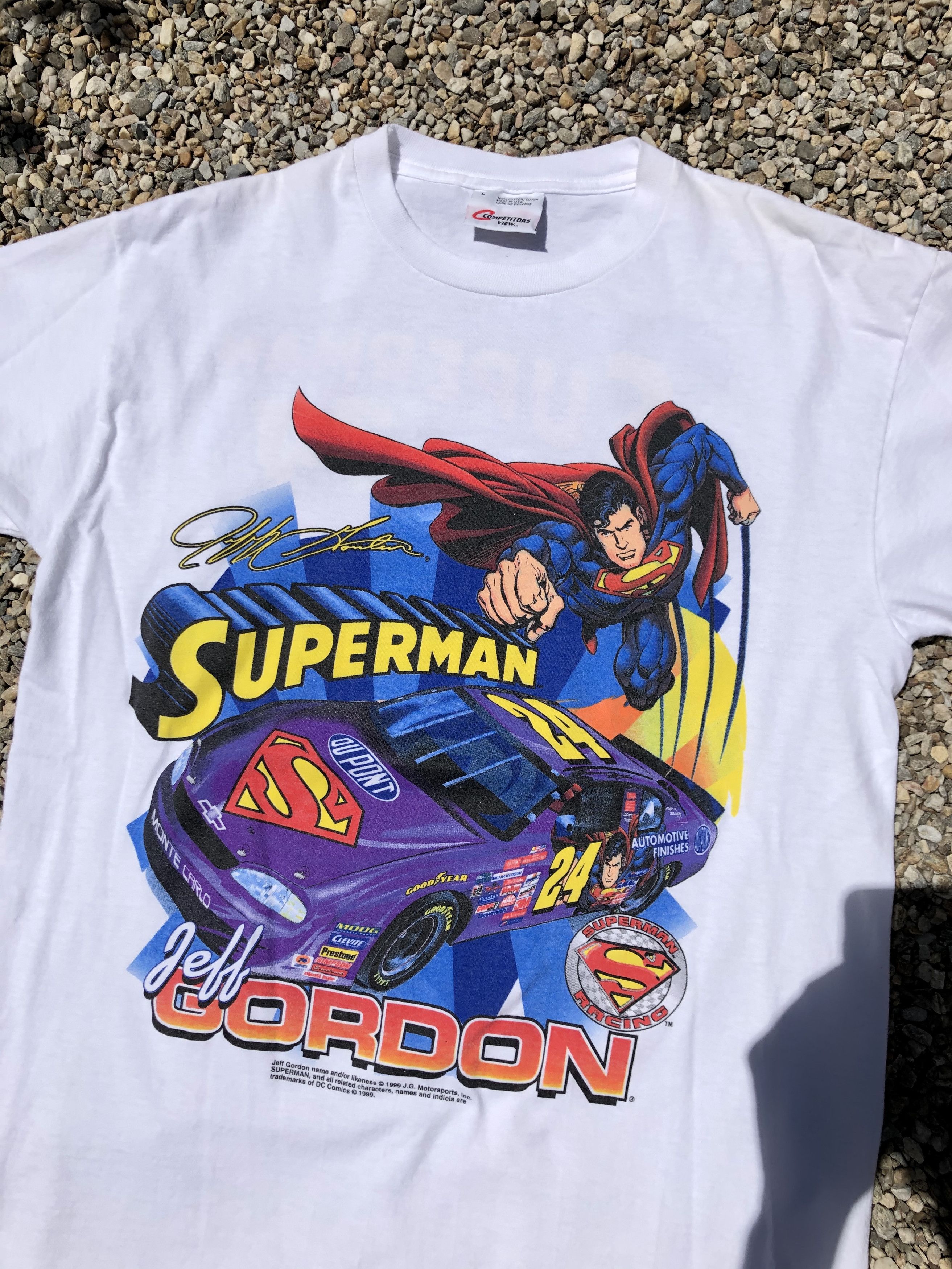 Marvel Comics × NASCAR × Vintage Vintage 1999 Jeff Gordon Superman ...