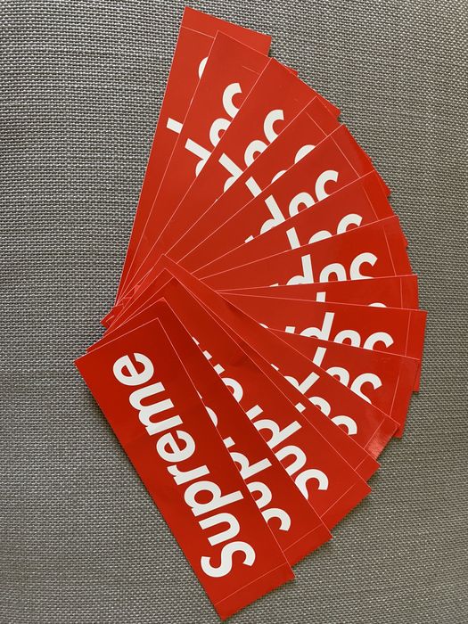 Supreme Supreme Sticker Red Box Logos x15 | Grailed