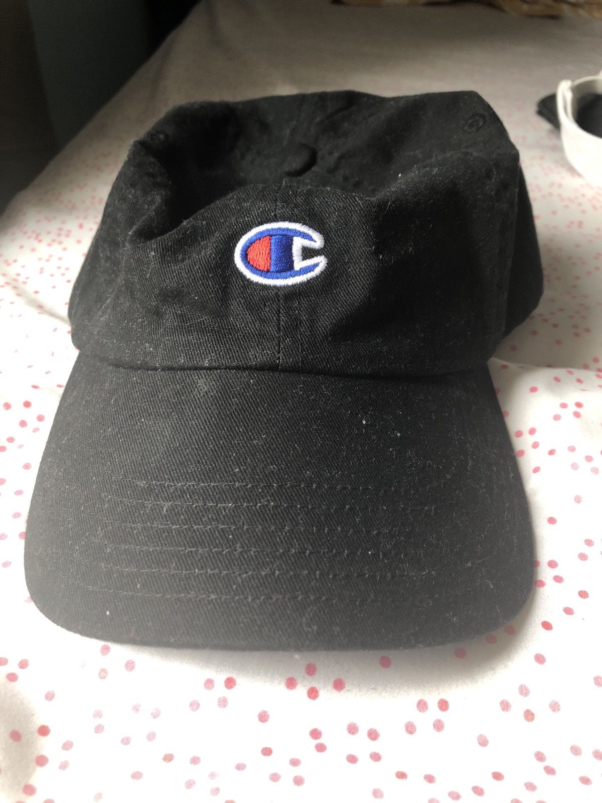 Champion Black champion hat | Grailed