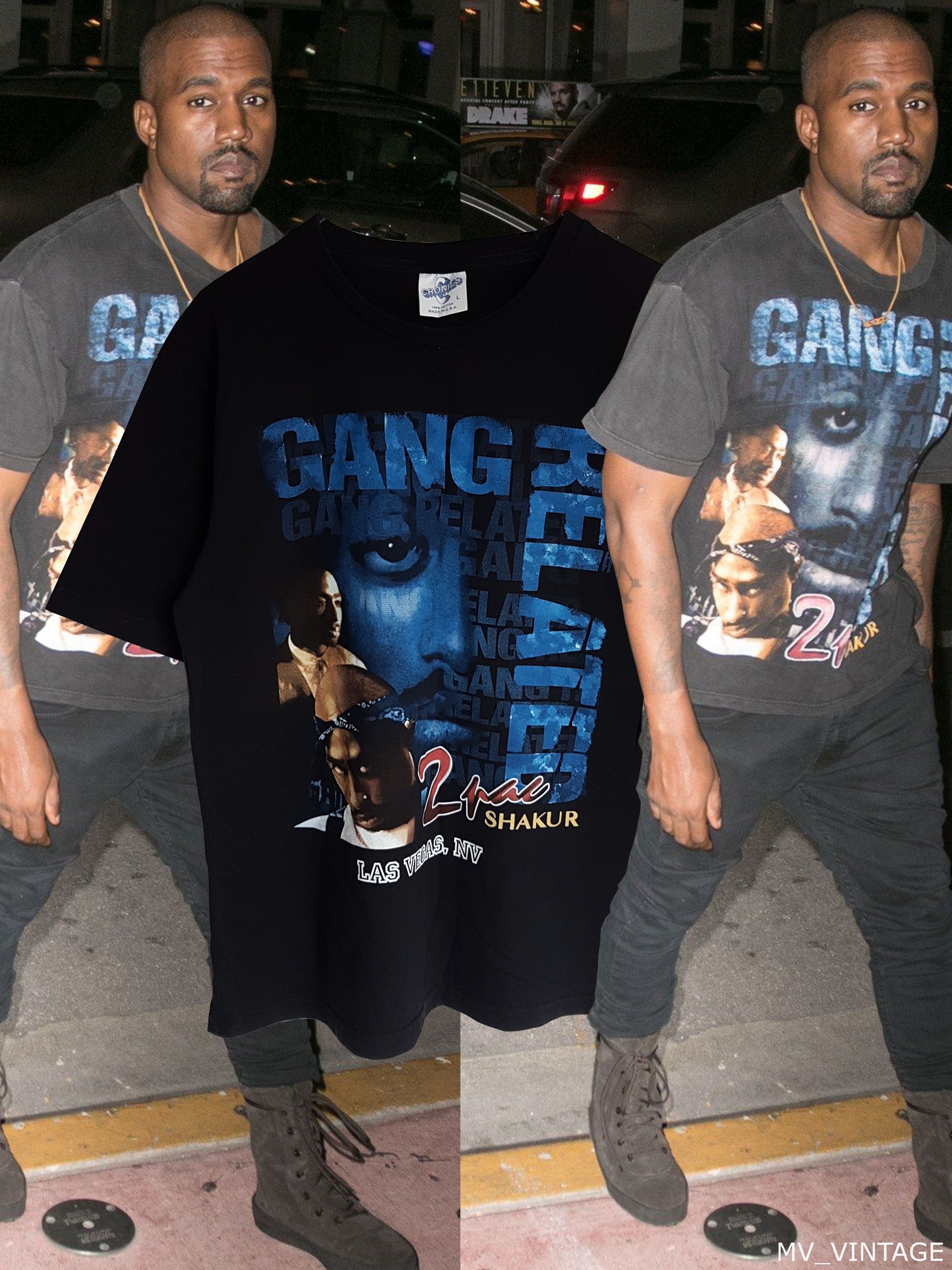 Hype × Made In Usa × Vintage Vintage 2pac seen on Kanye West tees 90s ...