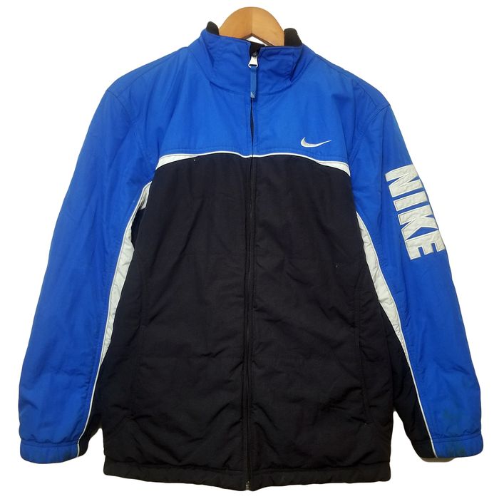 Nike Reversable Nike Blue, Black, and White Jacket | Grailed
